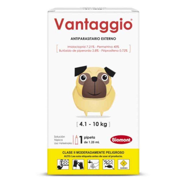 Vantaggio 4 a 10 kg (1.25ml) – Pipeta antipulgas para perros | Rankana